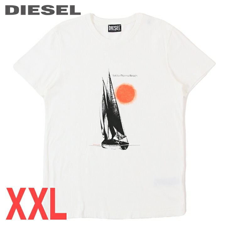 【楽天市場】 Diesel ディーゼル メンズ ウォッシュ加工 プリント スリムフィット 半袖tシャツ カットソー【t Iny C2】【サイズ