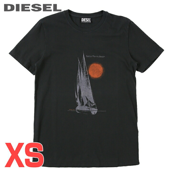 【楽天市場】 Diesel ディーゼル メンズ ウォッシュ加工 プリント スリムフィット 半袖tシャツ カットソー【t Iny C2】【サイズ