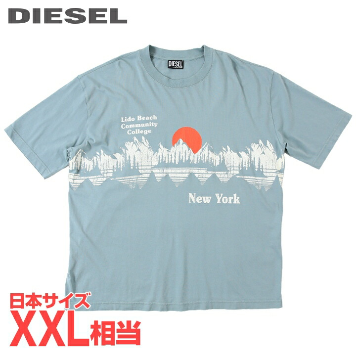 【楽天市場】 Diesel ディーゼル メンズ クラックプリント クルーネック リラックスフィット 半袖tシャツ カットソー【t Wash C20】【サイズxl】【1サイズ程大きめのサイズ感