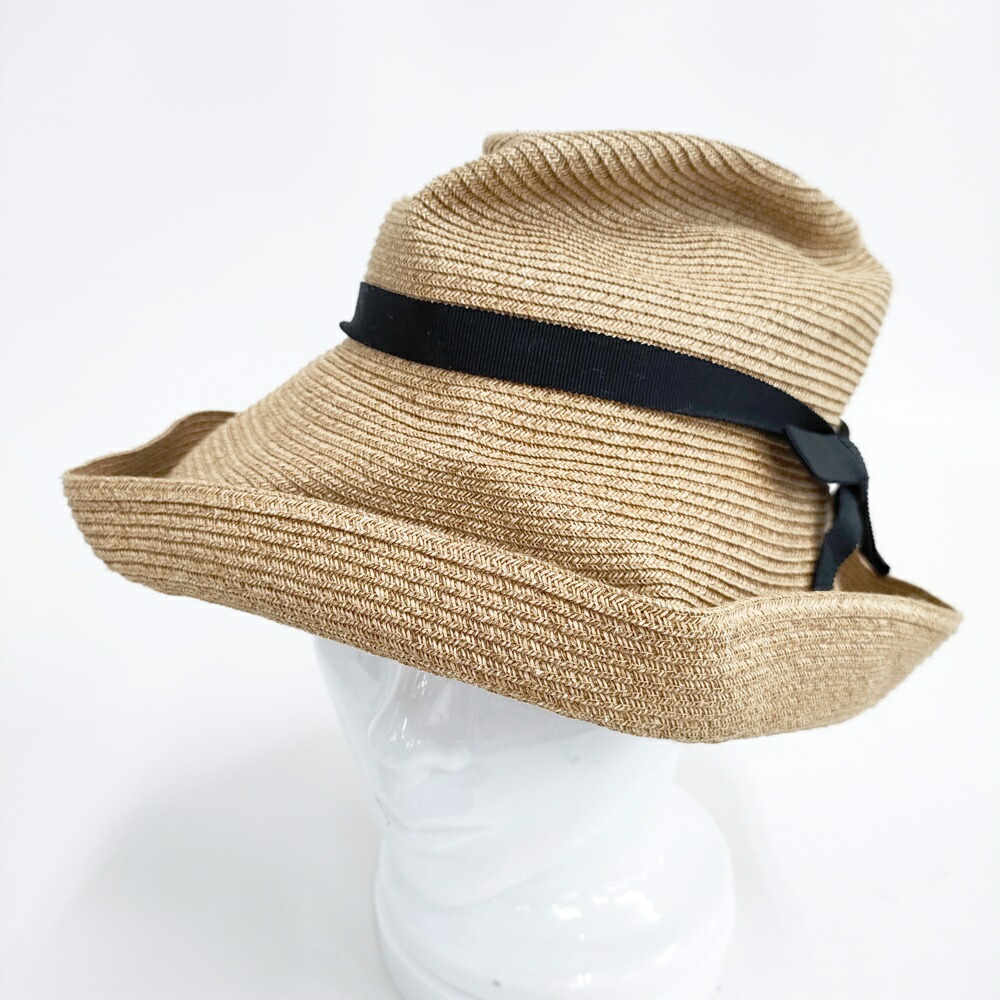 【楽天市場】mature ha BOXED HAT MBOX-101 11cm brim grosgain ribbon ボックスド ハット 定価16800円 ハット ベージュ レディース ...