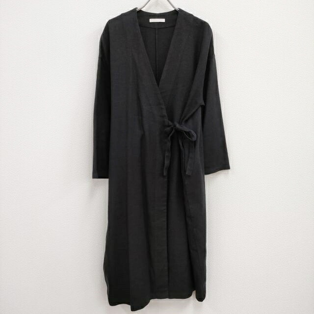 【楽天市場】vie evam eva V223T913 リネンウール 羽織 ローブ カーディガン ブラック レディース ヴィー エヴァムエヴァ ...