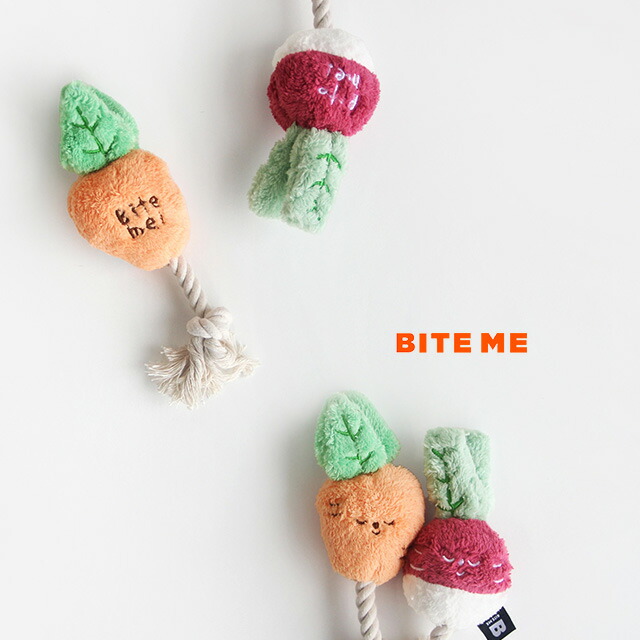 【楽天市場】BITE ME バイトミー 根菜ロープトイ(犬 おもちゃ ロープ 引っ張る ぬいぐるみ かわいい おしゃれ 小型犬 犬用おもちゃ ...