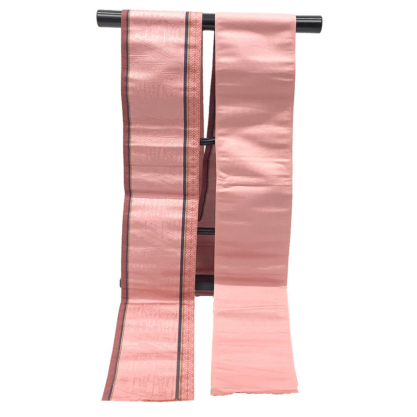 【楽天市場】京やK403 全国送料無料 井上絹織（株）謹製 正絹 半幅帯 小袋帯 半巾帯 本場博多織工業組合謹製 伝統工芸 本場筑前 博多帯 リバーシブル 博多間道柄 浴衣帯 ゆかた帯 オール ...