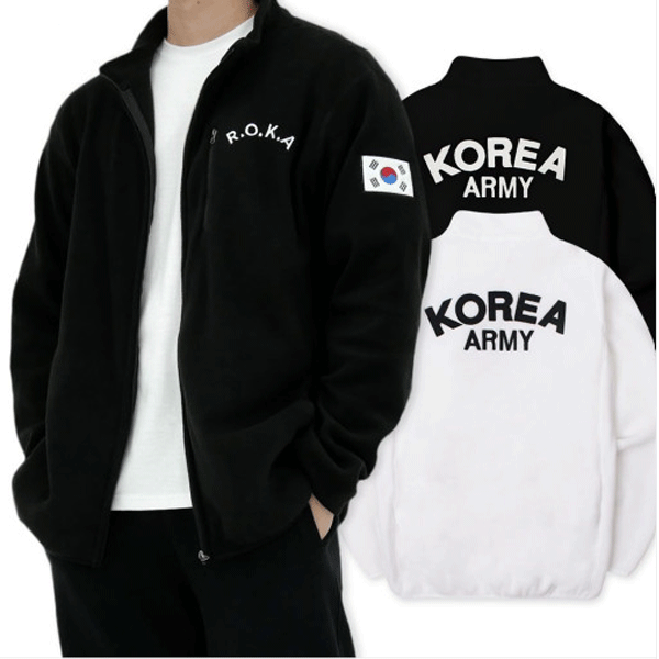 【楽天市場】韓国直輸入 ROKA フリース 全2カラー 黒 白 軍服 軍人 韓国 韓国雑貨 韓国服 ブルゾン ジャケット ファー かっこいい ...