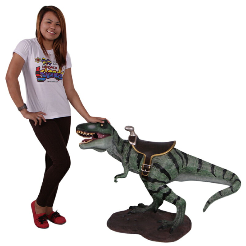 【楽天市場】恐竜 オブジェ 乗れるティレックス T-Rex with Saddle：Gracious
