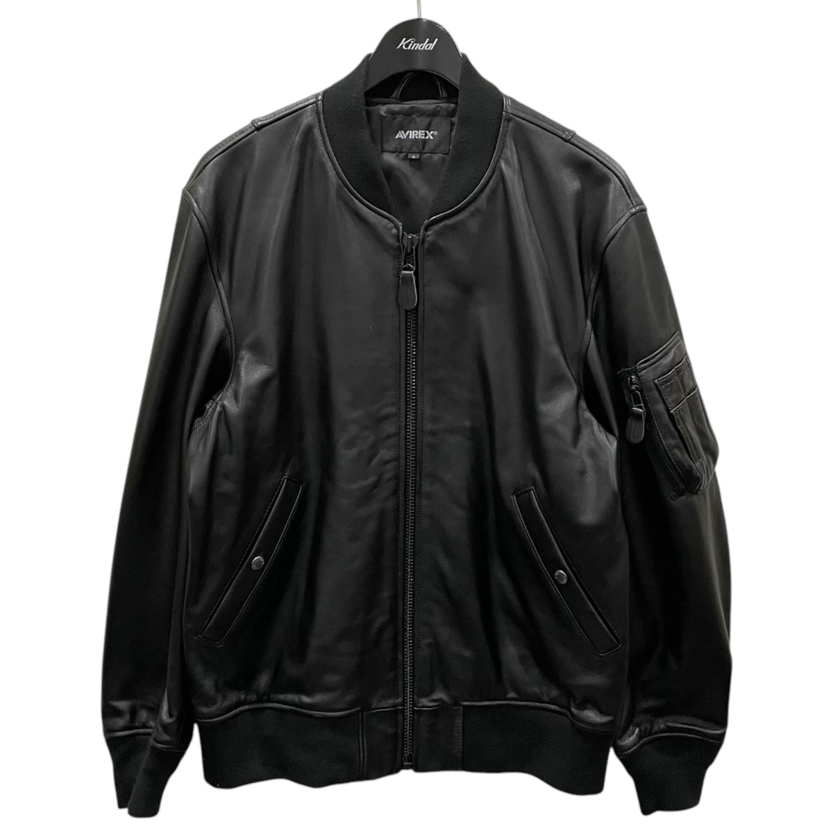 【楽天市場】【中古】AVIREX MA-1 レザージャケット MA-1 LEATHER JACKET 783-3250074 ブラック サイズ：L 【240425】（アビレックス）：ブランド ...