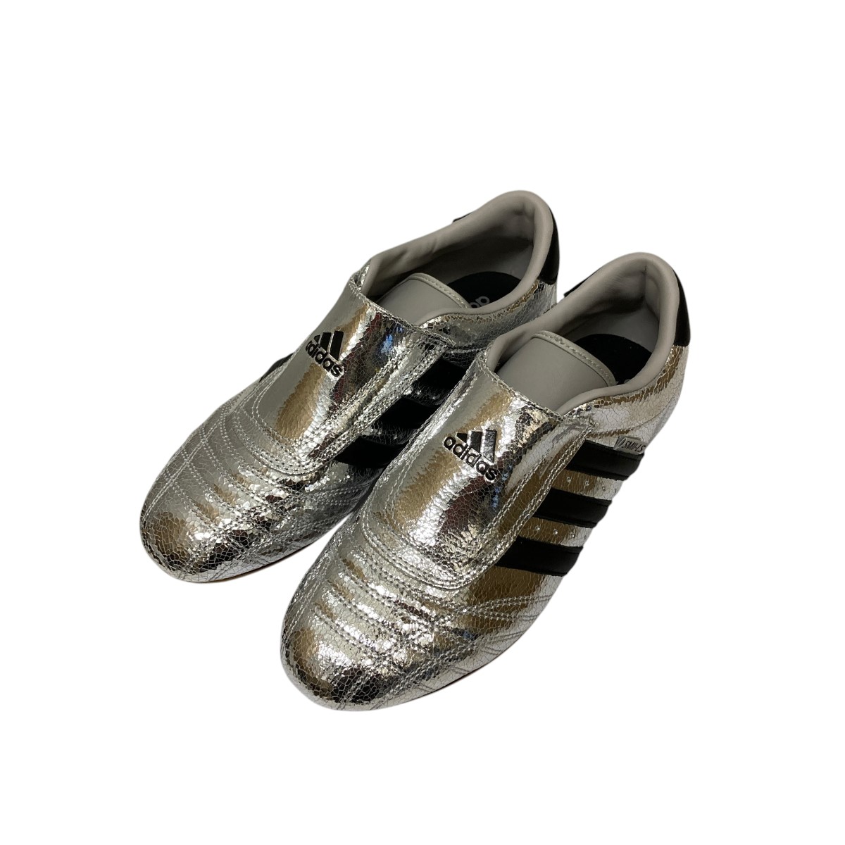 【楽天市場】【中古】adidas Taekwondo Silver Metallic Black スリッポン JH9664 シルバー サイズ ...