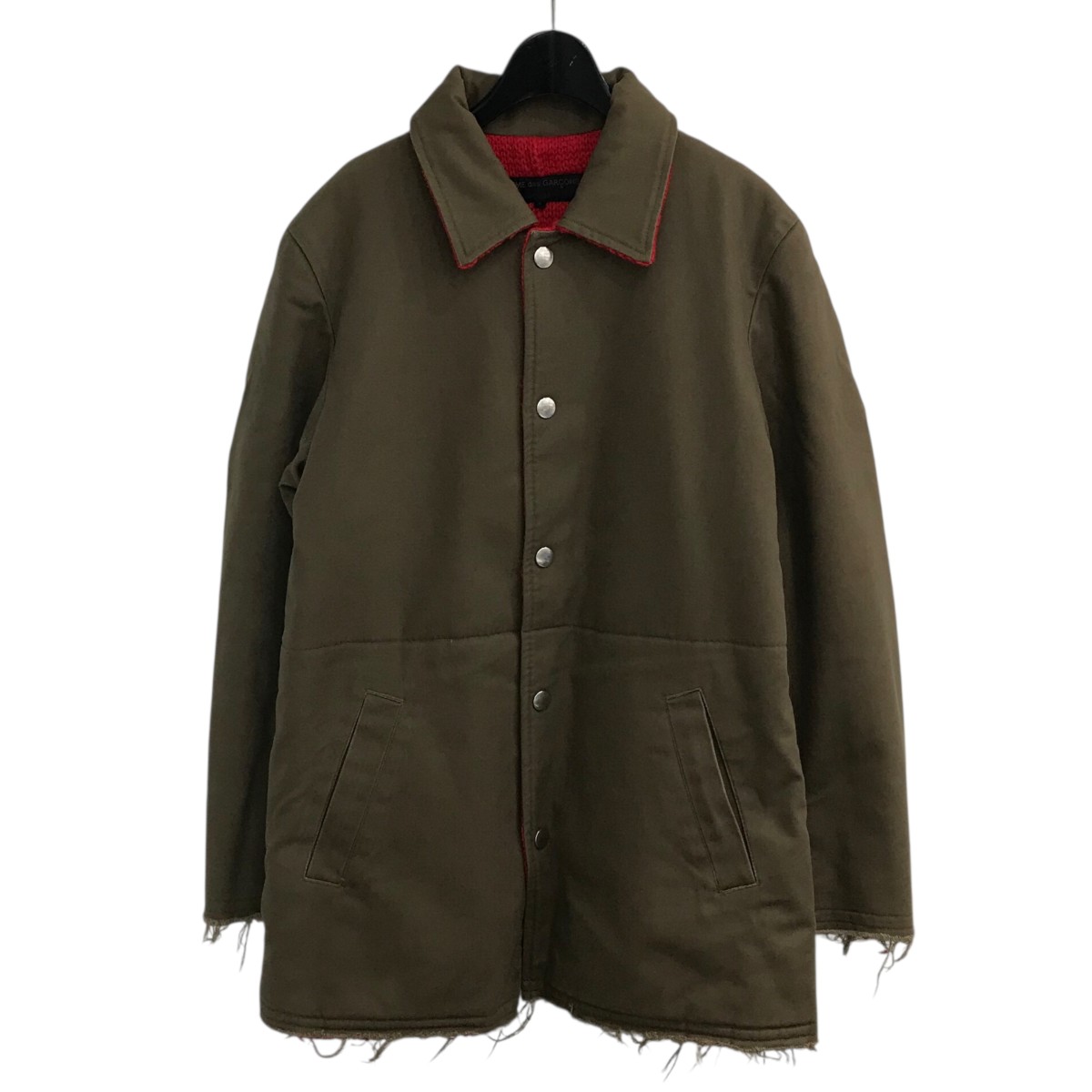 【楽天市場】【中古】COMME des GARCONS HOMME 「AD2002」 リバーシブルジャケット HHJ074 カーキ×レッド ...