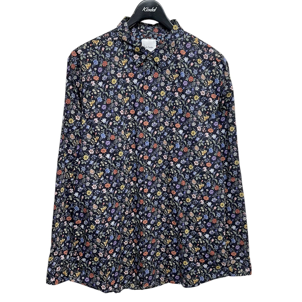 【楽天市場】【中古】Paul Smith LIBERTY フローラルプリントシャツ 103724 ネイビー サイズ：XL 【140925 ...