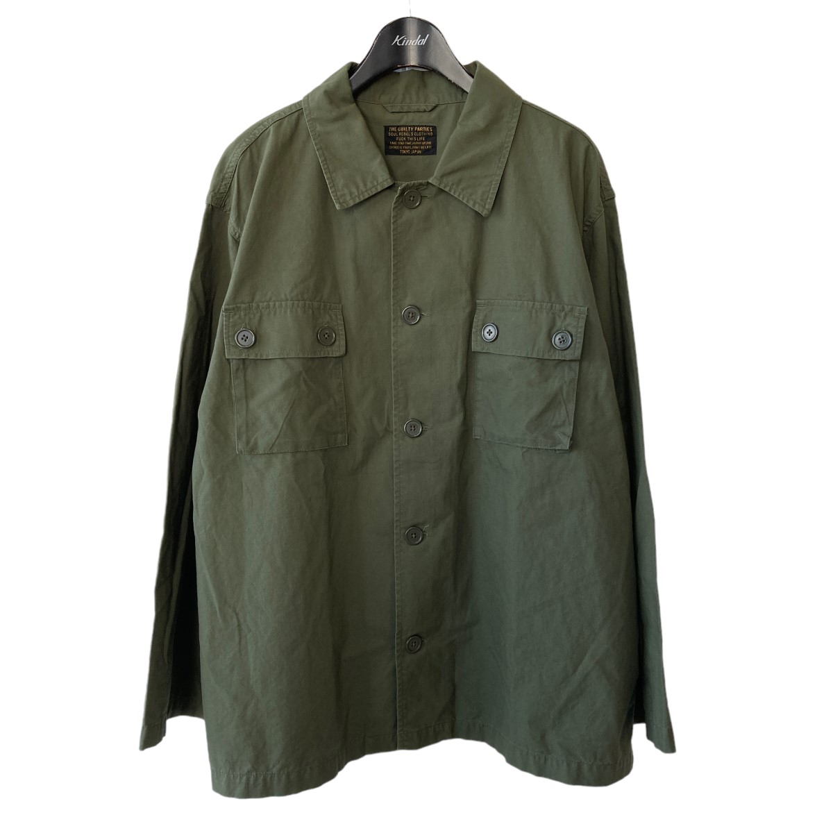 【楽天市場】【中古】WACKO MARIA21AW ARMY SHIRT TYPE 2 21FW-WMO-ML24 オリーブ サイズ：M【価格見直し】：ブランド古着のカインドオル