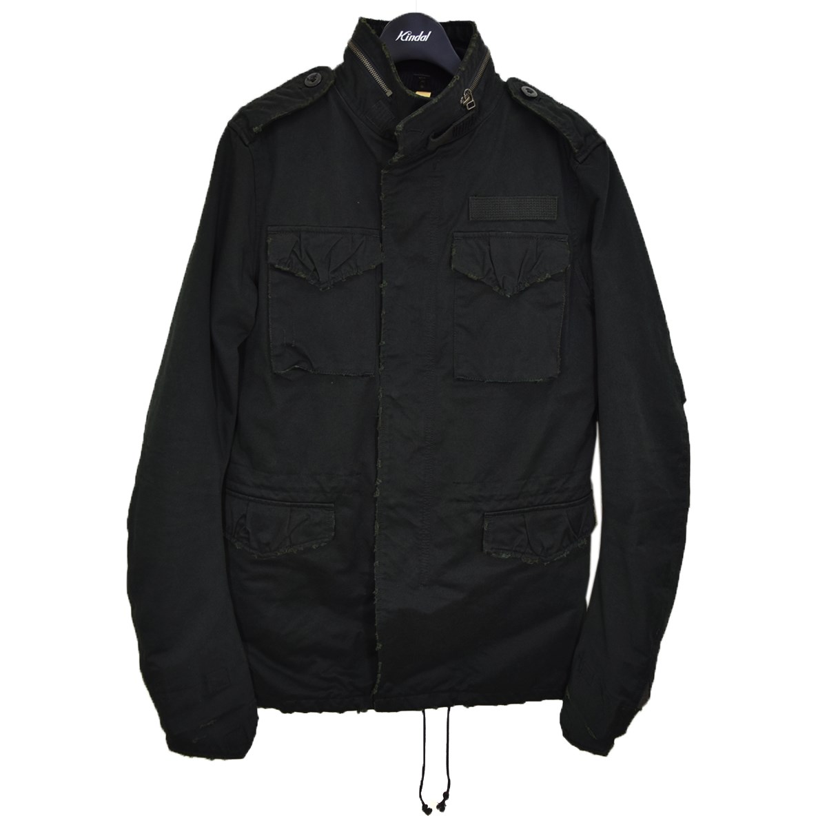 【楽天市場】【中古】wjk M-66 destroy cotton twill デストロイ加工ミリタリージャケット ct01 ブラック サイズ：L 【251022】（ダブルジェイケイ ...