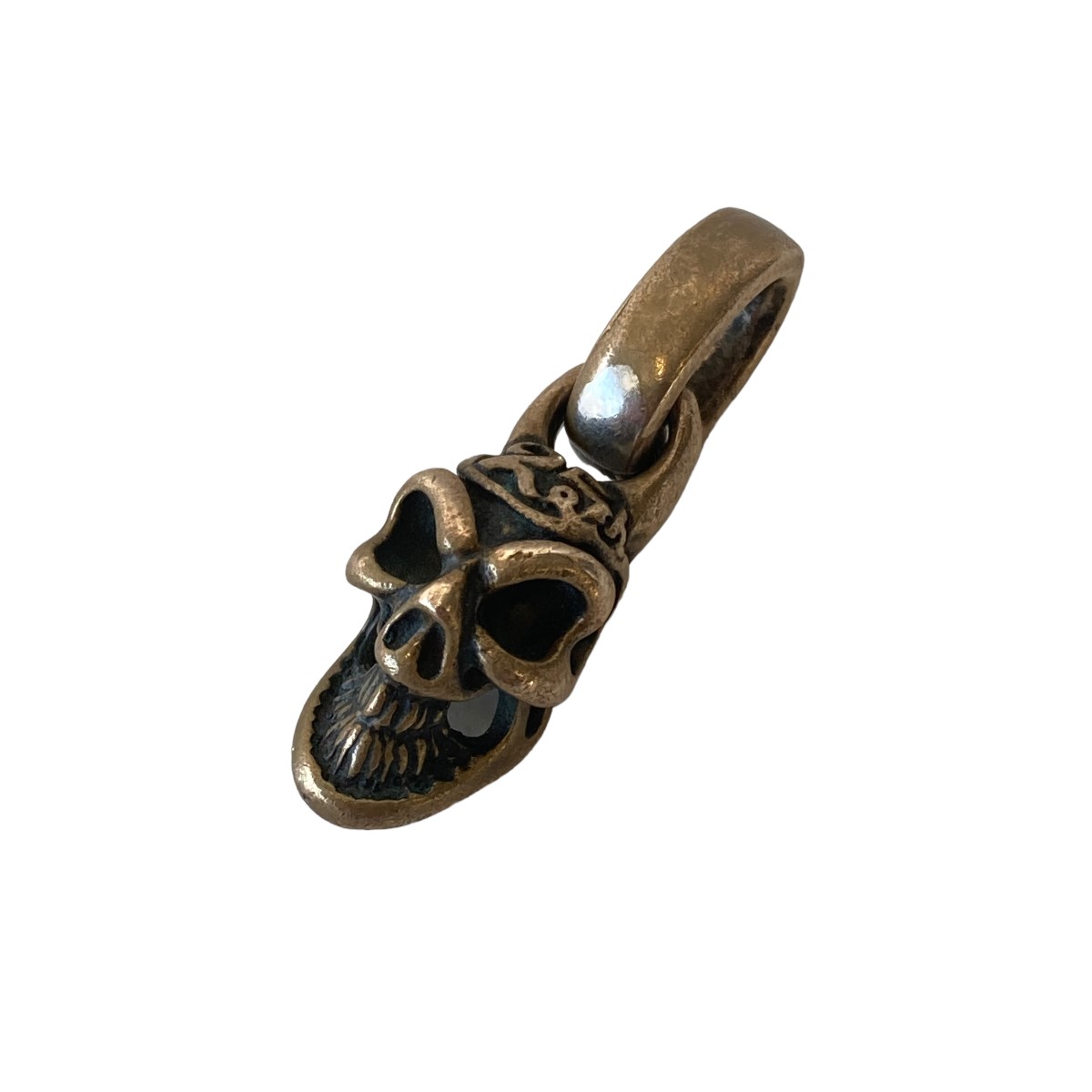 【楽天市場】【中古】Bill Wall Leather SMALL GOOD LUCK SKULL CHARM PENDANT ゴールド ...