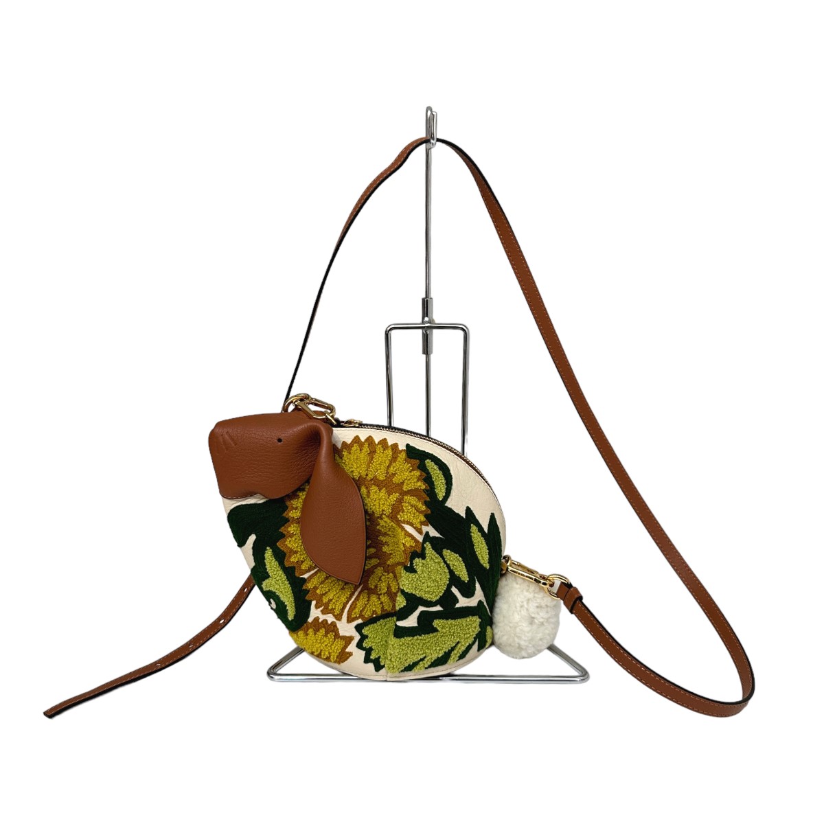 【楽天市場】【中古】LOEWE BUNNY MINI BAG ショルダーポーチ ブラウン×グリーン 【110423】（ロエベ）：ブランド古着の ...