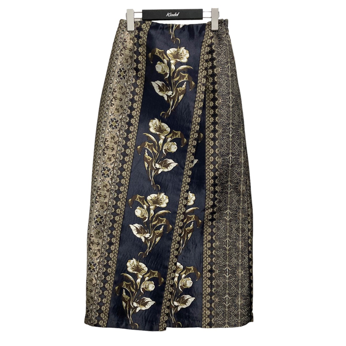 【楽天市場】【中古】Ameri VINTAGE IMANE JACQUARD WRAP SKIRT 01120950770 ネイビー×ベージュ サイズ：M 【100823】（アメリヴィンテージ ...