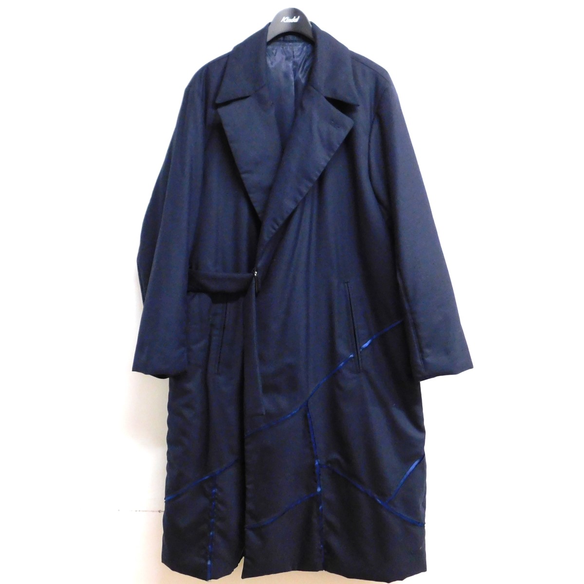 【楽天市場】【中古】KUON 2022AW KINTSUGI Tielocken Coat タイロッケンコート ネイビー サイズ：M ...