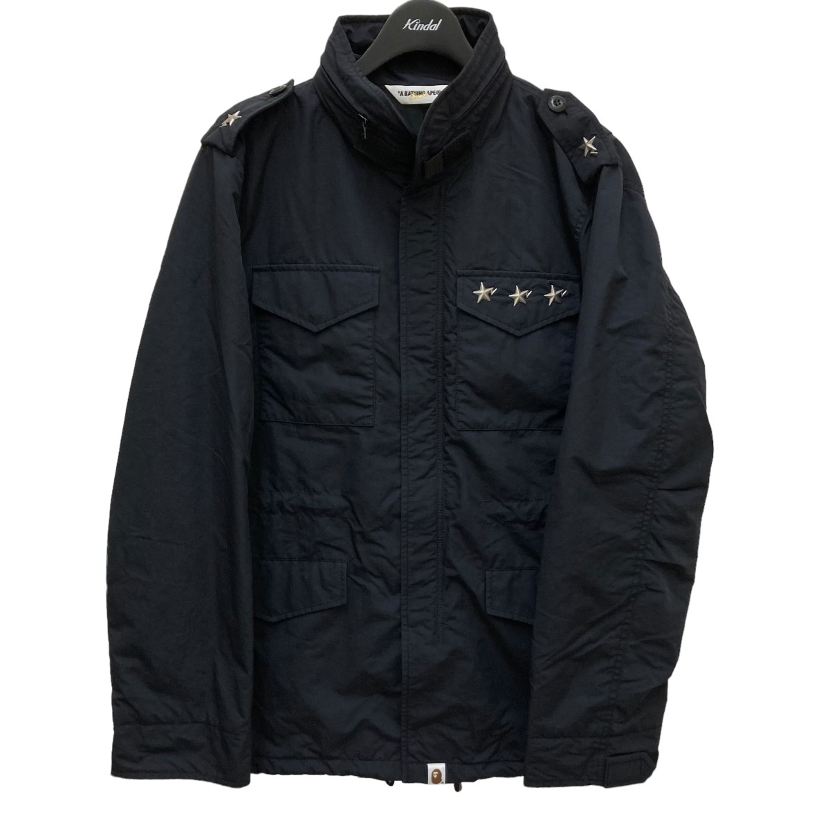 【楽天市場】【中古】A BATHING APE M-65 ジャケット ブラック サイズ：L 【200923】（アベイシングエイプ）：ブランド古着のカインドオル