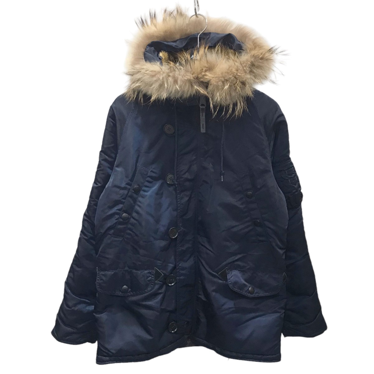 【楽天市場】【中古】ALPHA × TMT N-3B フライトジャケット 21093-8967 ネイビー サイズ：M 【171023】（アルファ ティーエムティー）：ブランド古着のカインドオル