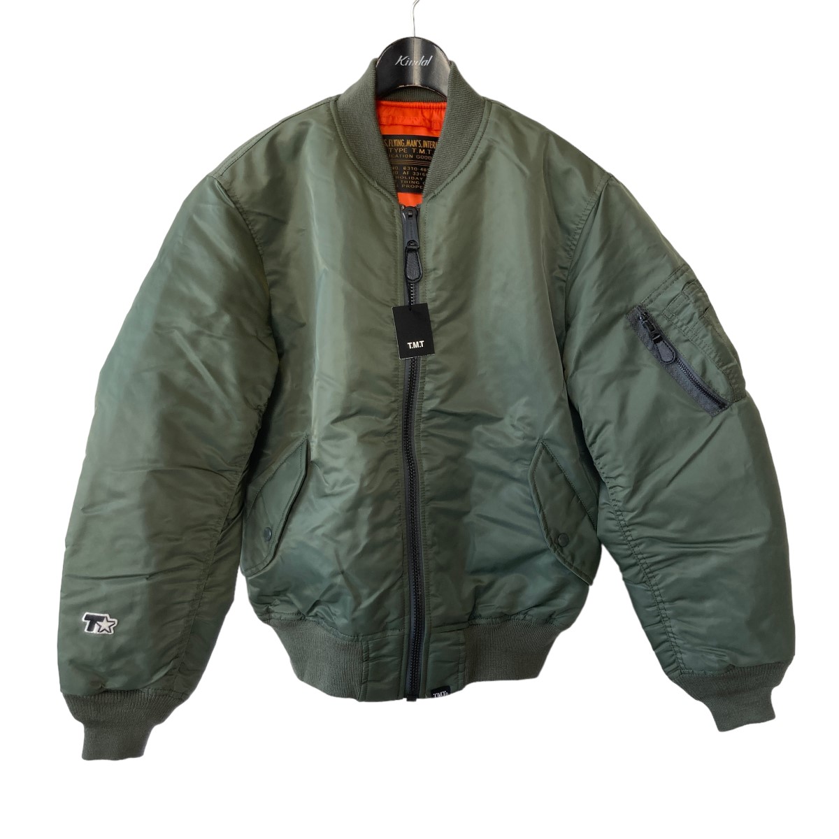 【楽天市場】【中古】TMT x AVIREX MA-1 コマーシャルロゴ TJKF22AX01 グリーン サイズ：M 【201023】（ティーエムティー）：ブランド古着のカインドオル