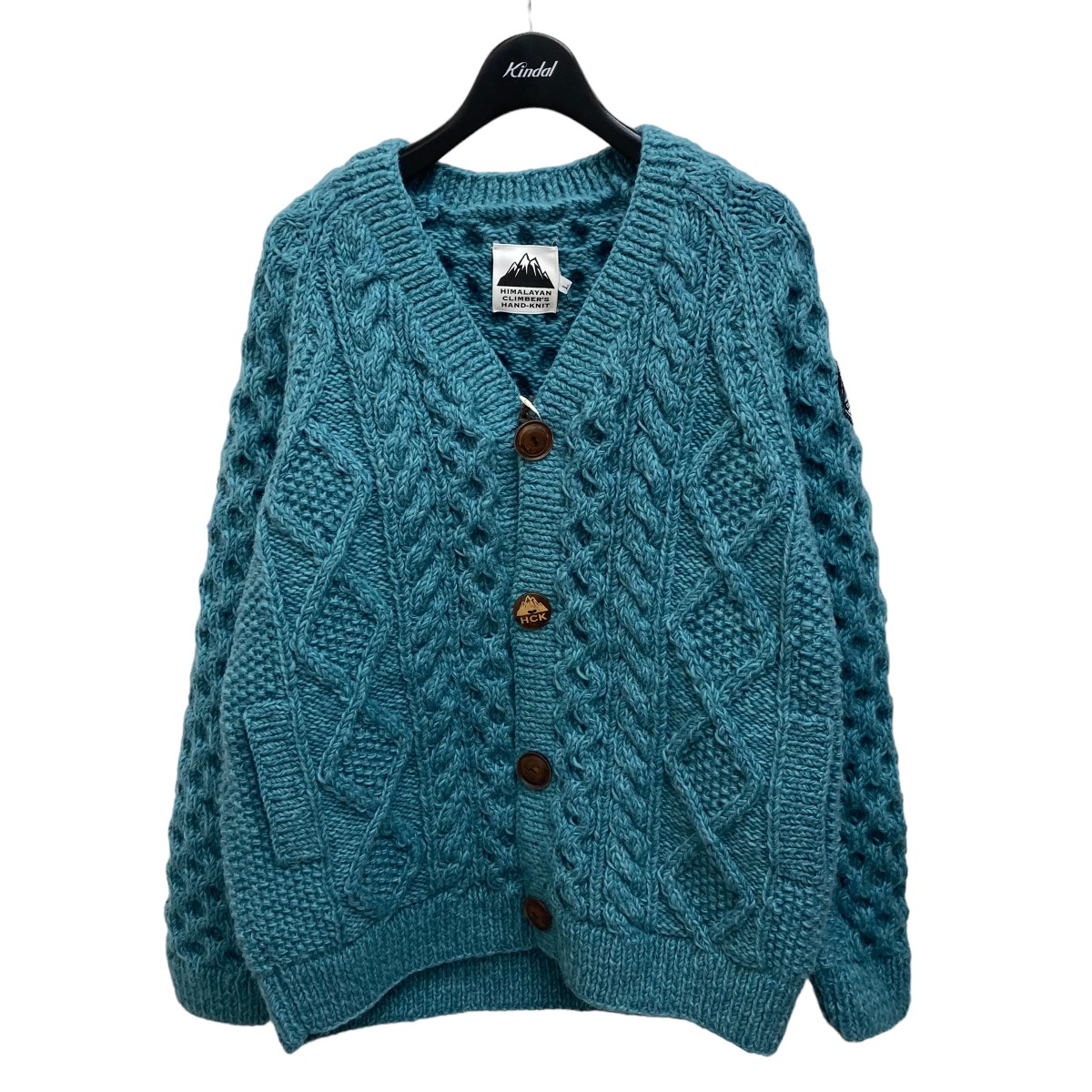 【楽天市場】【中古】HIMALAYAN CLIMBER`S HAND KNIT V Cadigan ニットカーディガン HCK-F35 ブルー ...