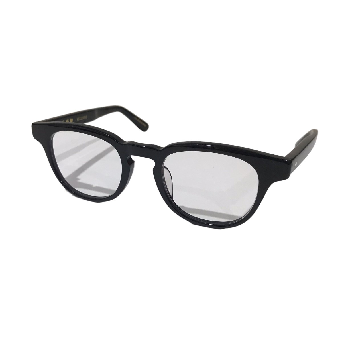 【楽天市場】【中古】金子眼鏡 眼鏡フレーム CELLULOID セルロイド KC-18 フレーム：ブラック、レンズ：クリア サイズ ...