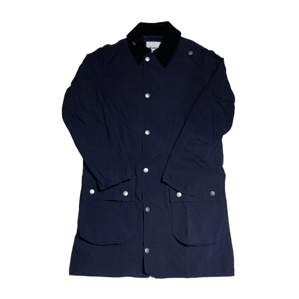 【楽天市場】【中古】Barbour BORDER SL ノンオイルドコート／1701079 ネイビー サイズ：M 【161123】（バブアー ...