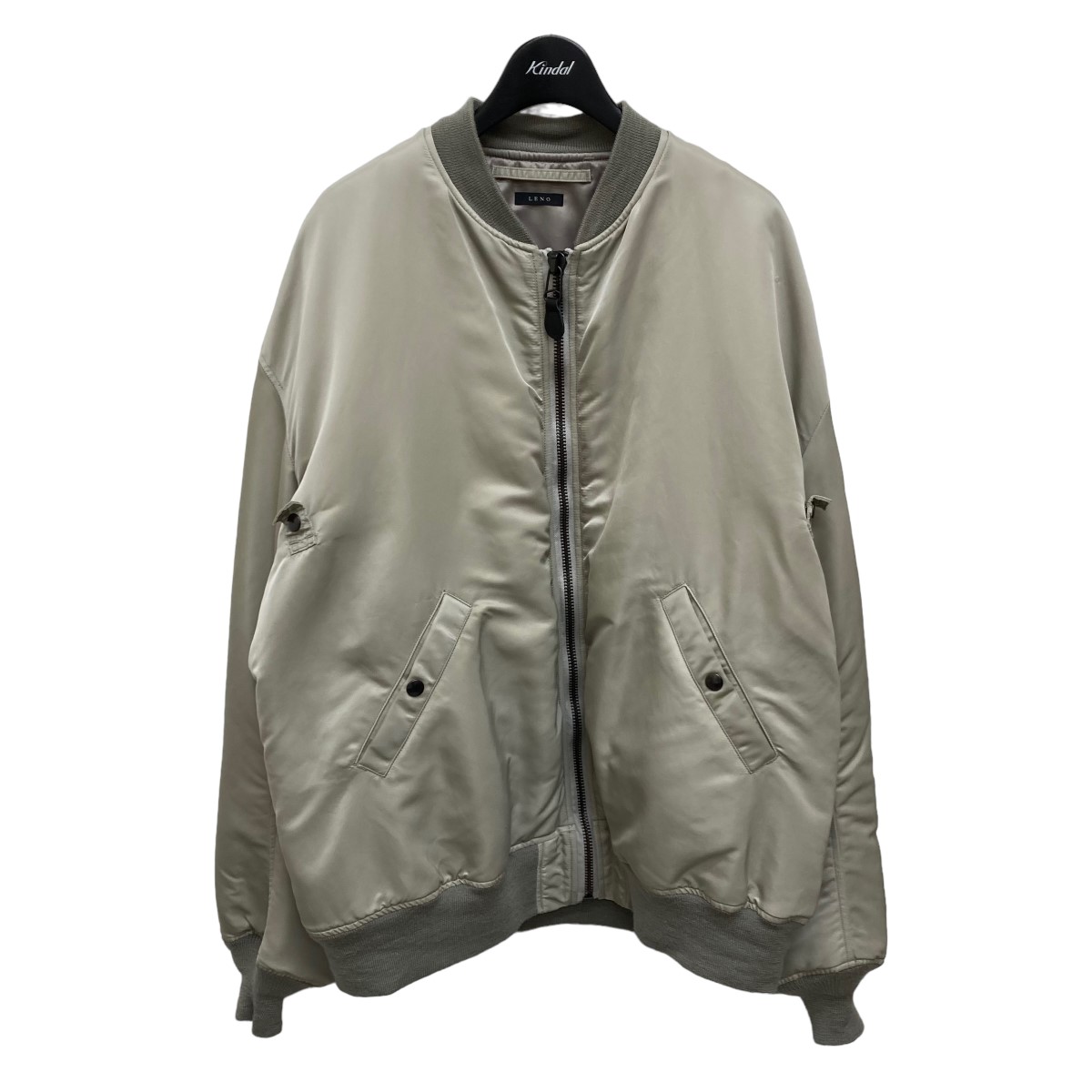 【楽天市場】【中古】LENO MA-1 JACKET ブルゾン H2102-JK001 ベージュ サイズ：2 【121223】（リノ）：ブランド古着のカインドオル