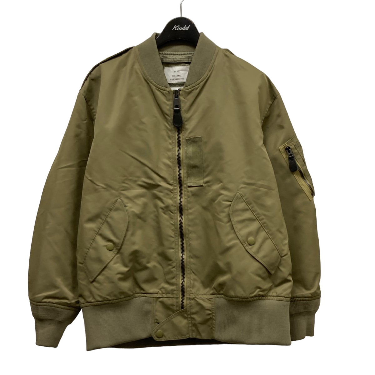 【楽天市場】【中古】HYKE 23SS｢TYPE L-2A JACKET｣ MA-1ジャケット 231-17373 カーキ サイズ：1(S) 【141223】（ハイク）：ブランド古着のカインドオル