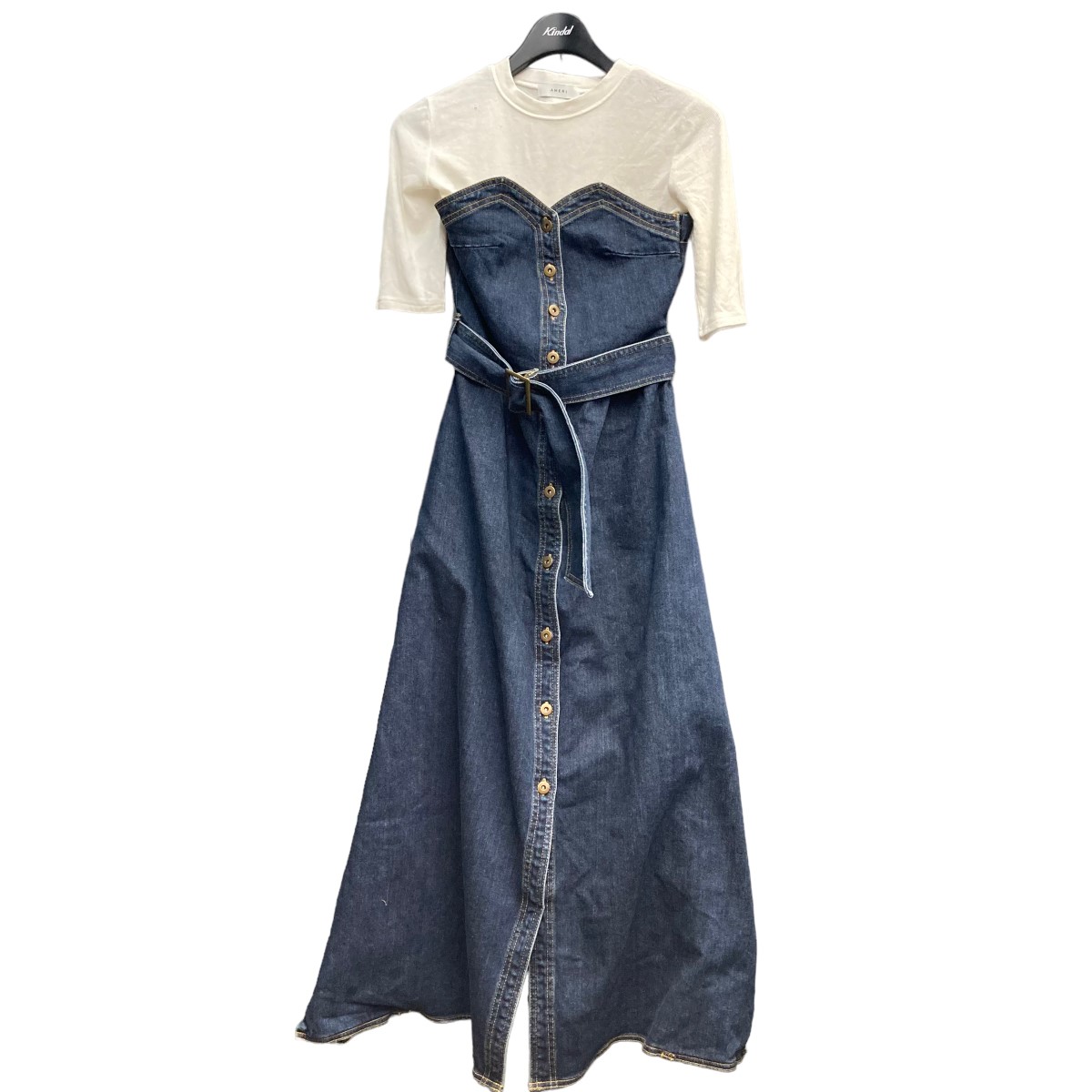 【楽天市場】【中古】AMERI 「DENIM UNIFY DRESS」 セットデニムワンピース インディゴ サイズ：M 【201223】（アメリ）：ブランド古着のカインドオル