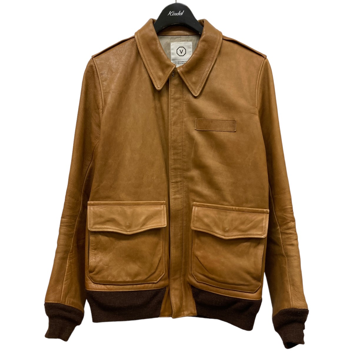 【楽天市場】【中古】VISVIM「ELMENDORF JACKET」 A-2レザージャケット VS0000834 ライトブラウン サイズ：M ...