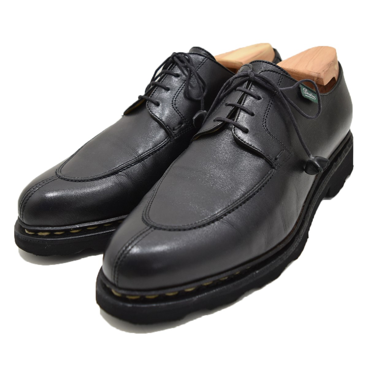 【楽天市場】【中古】Paraboot VELEY GRIFF II SOLE Uチップレザーシューズ ブラック サイズ：UK5．5(25 ...