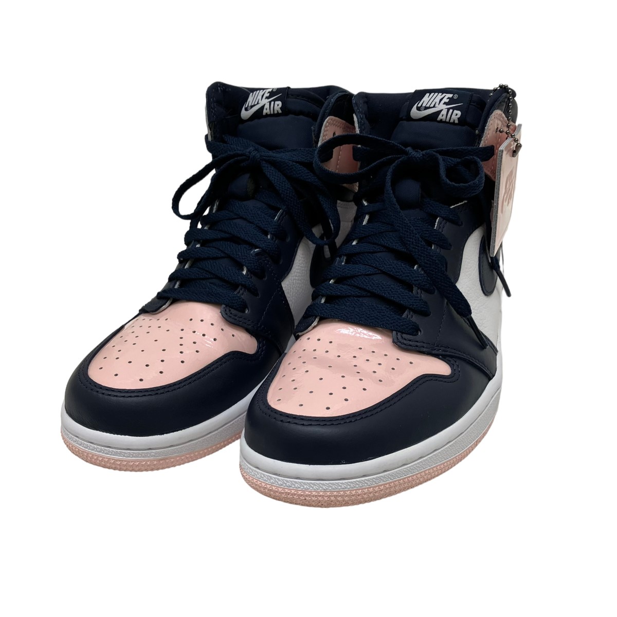 【楽天市場】【中古】NIKE WMNS AIR JORDAN 1 RETRO HIGH OG DD9335 641 ネイビー×ピンク サイズ ...