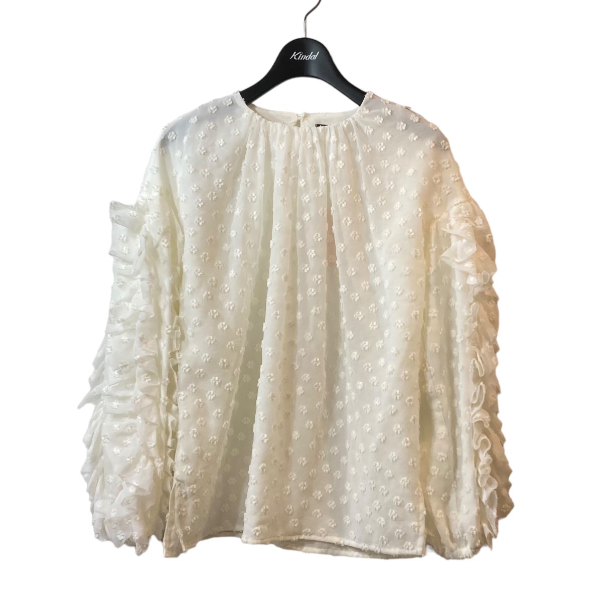 【楽天市場】【中古】tsuru by Mariko Oikawa Wings フリル袖ブラウス BL-2229570 ホワイト サイズ：フリー ...