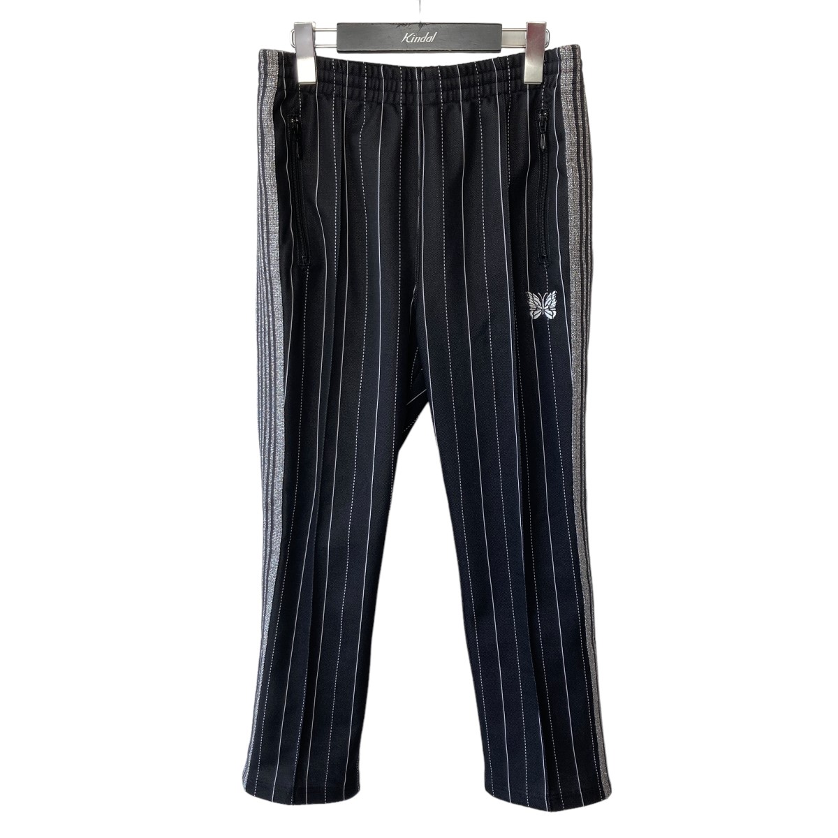 【楽天市場】【中古】Needles 24SS ストライプ サイドライン トラックパンツ ブラック サイズ：XS 【140424】（ニードルス ...
