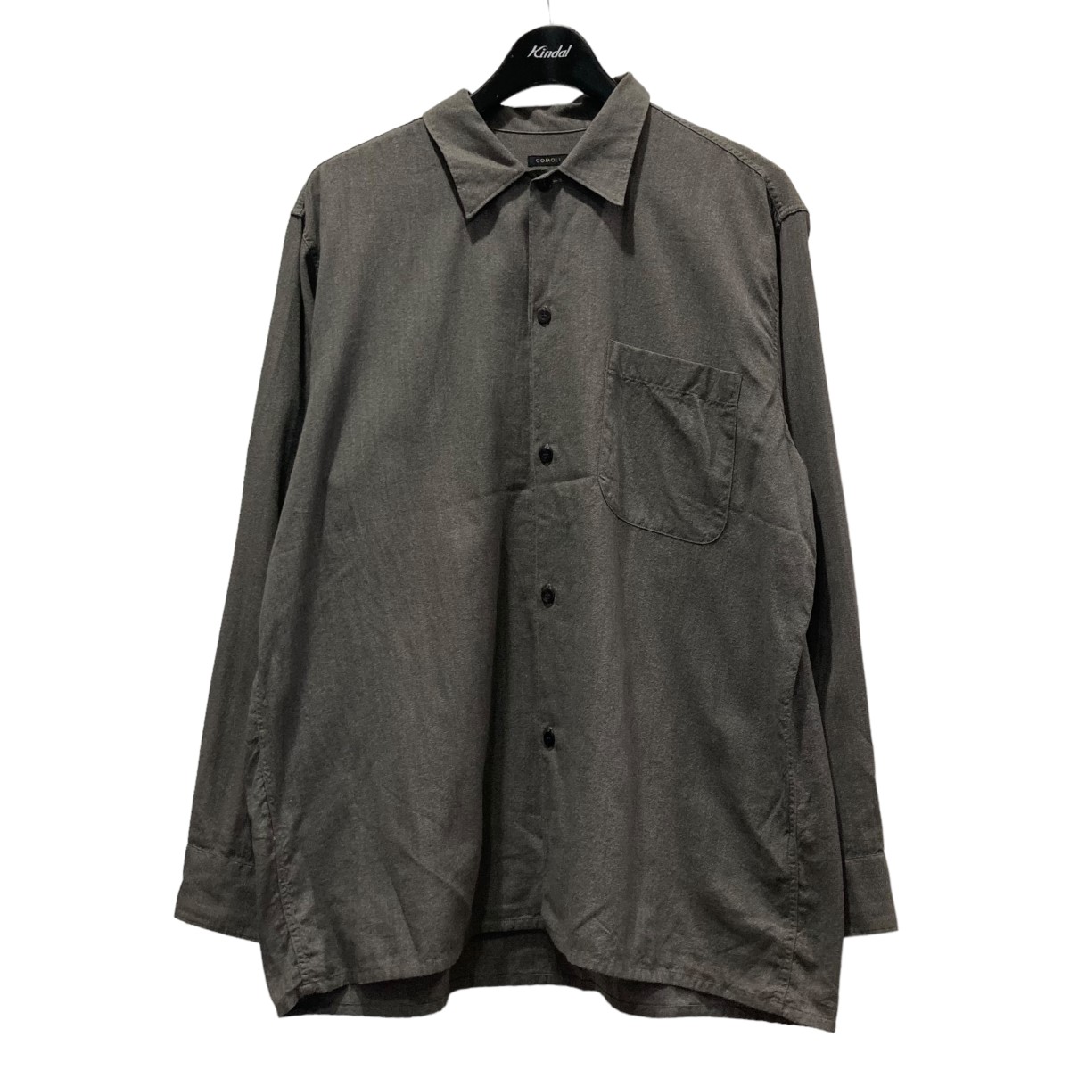 【楽天市場】【中古】COMOLI 22SS オープンカラーシャツ V01-02020 グレー サイズ：2 【310524】（コモリ）：ブランド古着のカインドオル