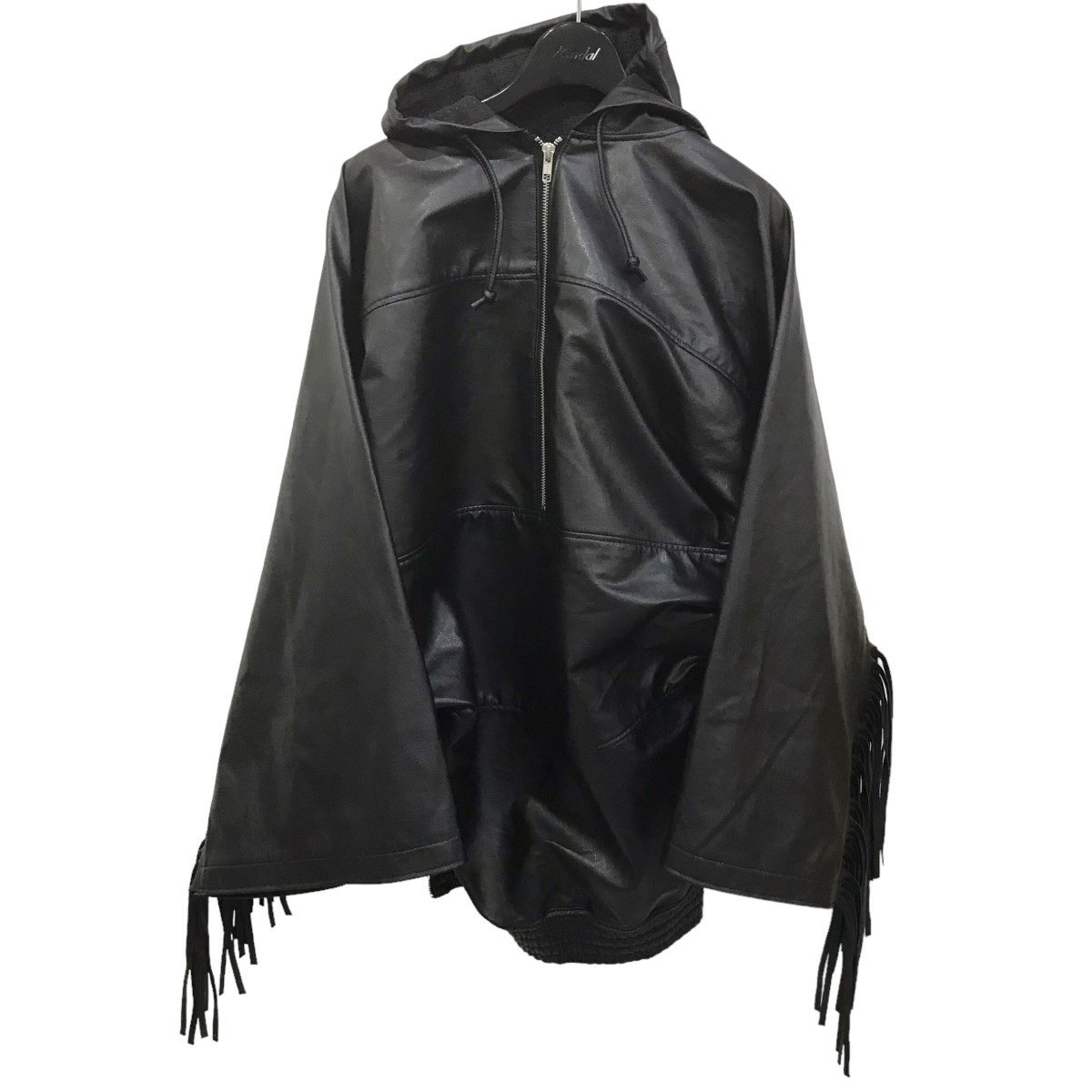 【楽天市場】【中古】JUNYA WATANABE MAN23AW 23AW ハーフジップフリンジデザインレザージャケット JL-J034 ブラック サイズ：XS【価格見直し】：ブランド古着の ...