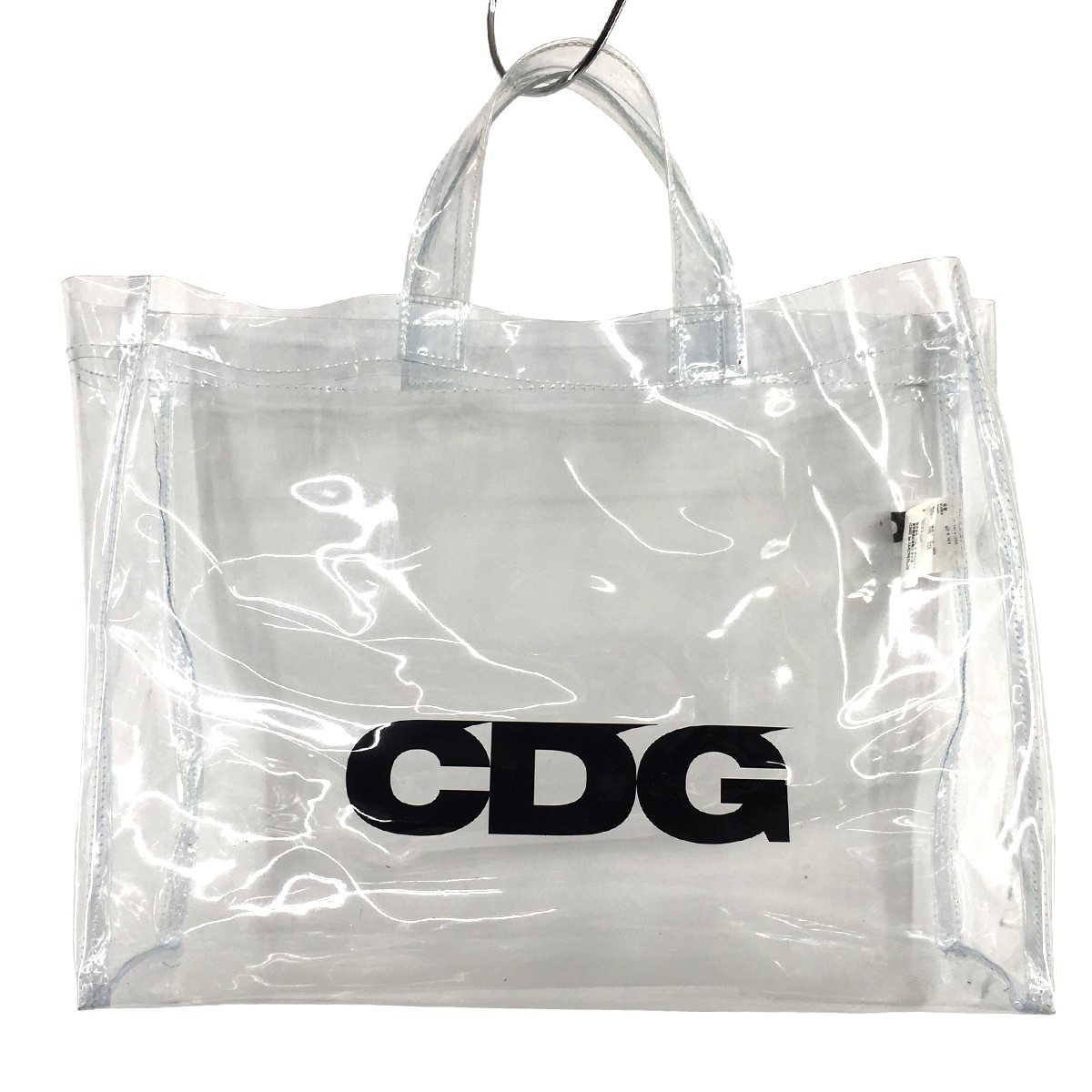 【楽天市場】【中古】COMME des GARCONS CDG CDG ロゴ PVC トートバッグ クリア 【280624】（コムデギャルソン ...
