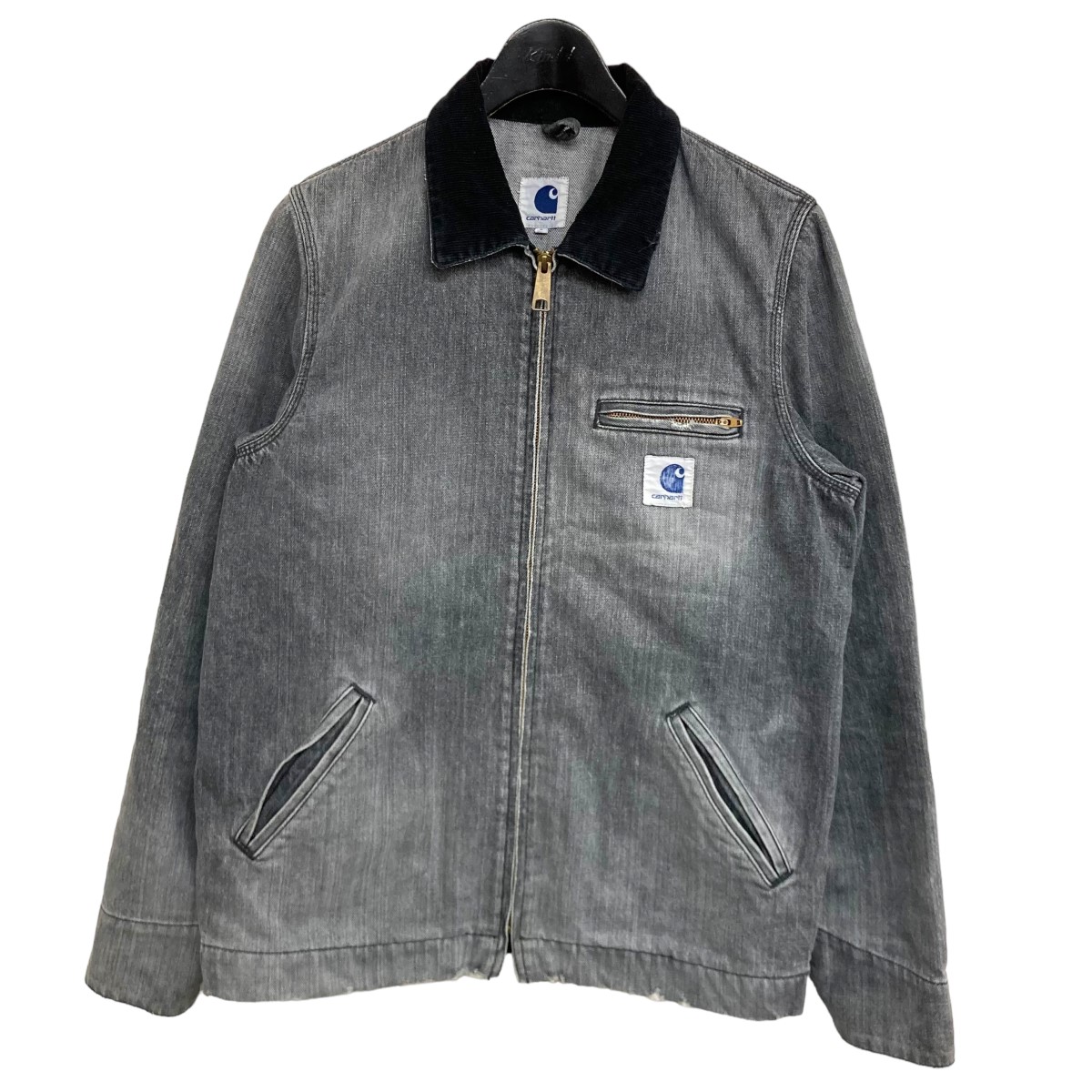 【楽天市場】【中古】CarHartt RH DETROIT JACKET デニムジャケット RHCH 005 グレー サイズ：S ...
