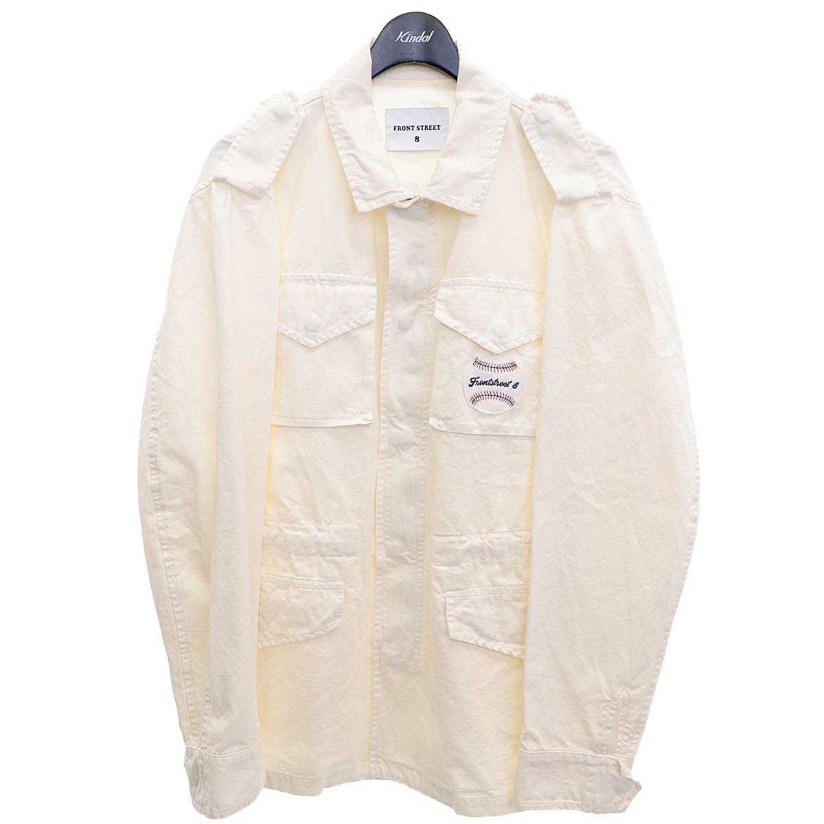 【楽天市場】【中古】FRONT STREET 8 ミリタリージャケット FS112 アイボリー サイズ：50 【200724】（フロント ...