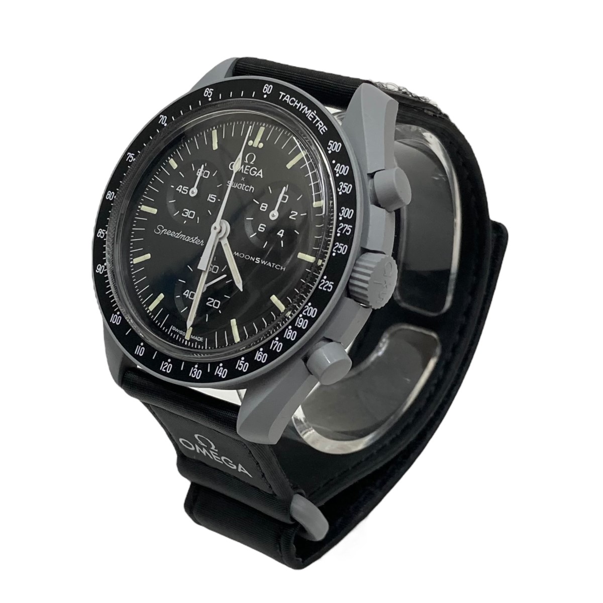 【楽天市場】【中古】SWATCH×OMEGA MISSION TO THE MOON 腕時計 ブラック 【290724】（スウォッチ×オメガ ...