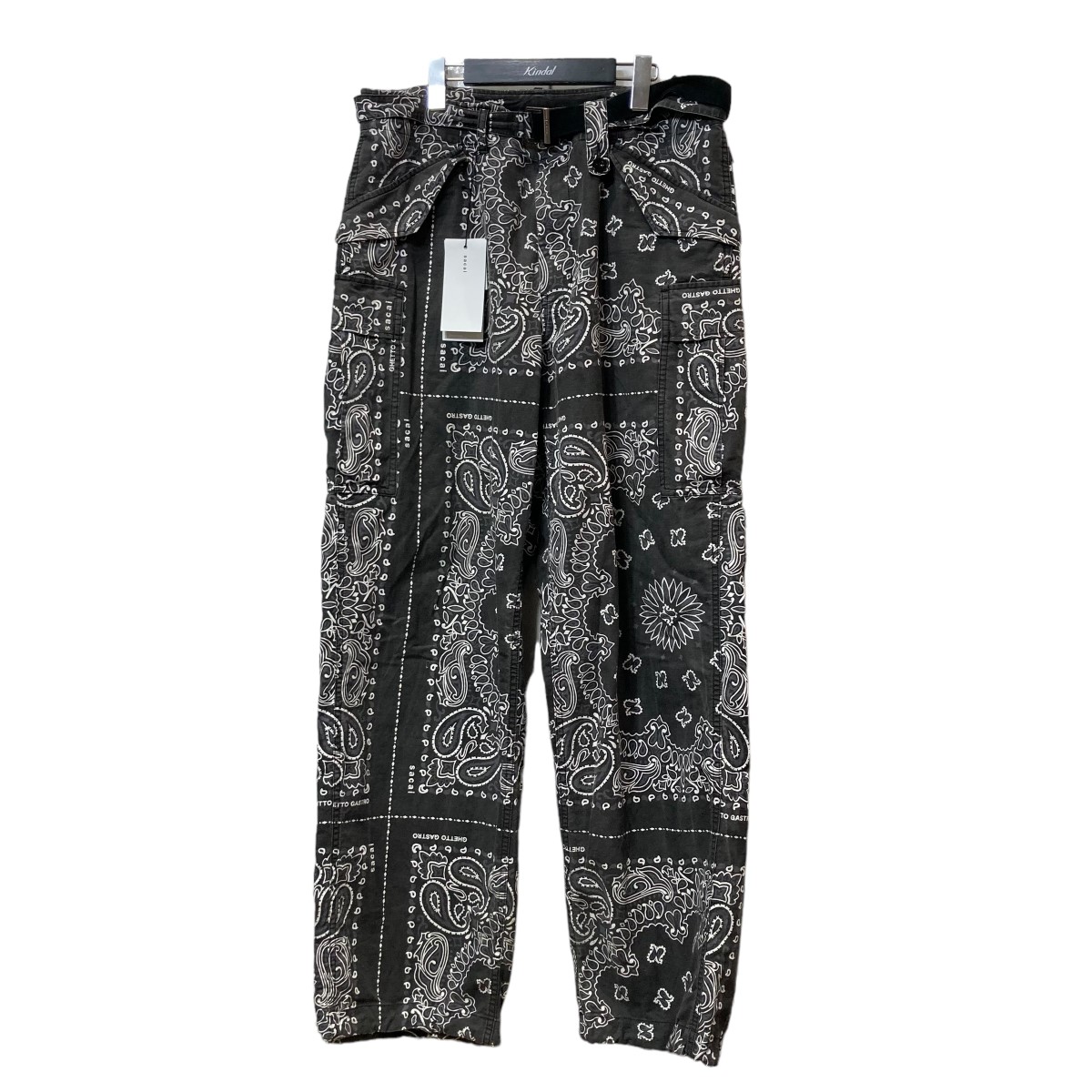 【楽天市場】【中古】sacai23SS Ghetto Gastro Bandana Print Pants ペイズリーカーゴパンツ 23 ...
