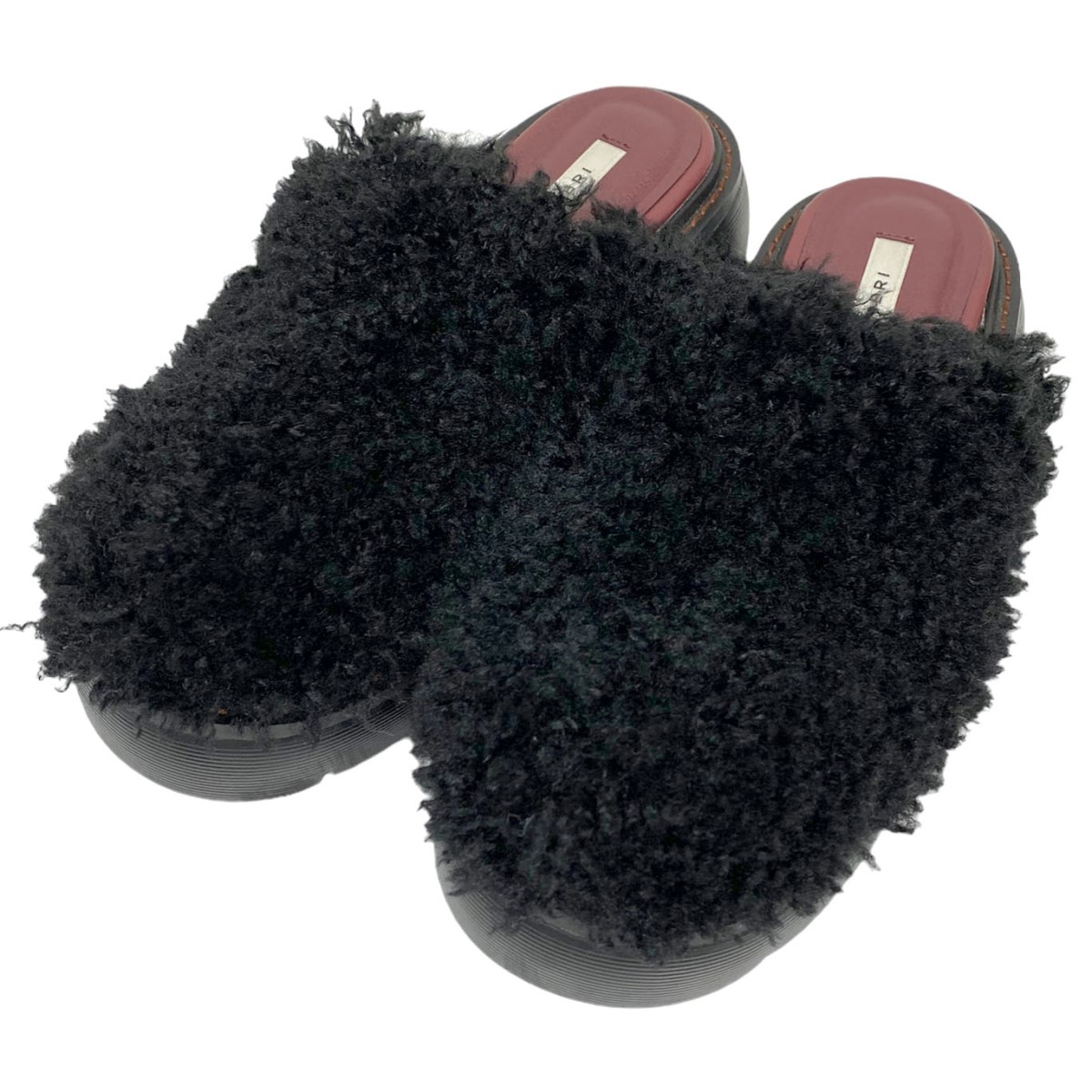 【楽天市場】【中古】AMERI VOLUME FUR SANDALボリュームファーサンダル ブラック サイズ：S(22.5-23cm) 【200924】（アメリ）：ブランド古着のカインドオル