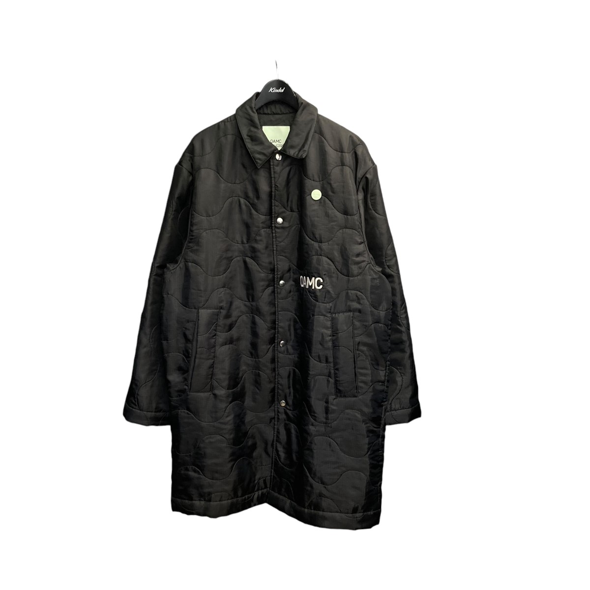 【楽天市場】【中古】OAMC×Ron Herman Quilted coat with logo embroidered buttons ...