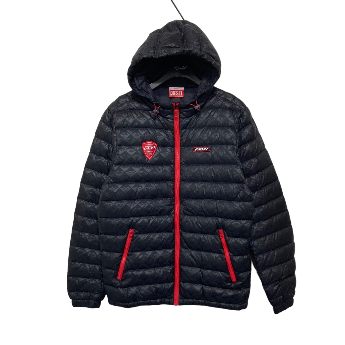 【楽天市場】【中古】DIESEL 23AW 55DSL KOOPU LOGOED PUFFER JACKET ブラック サイズ：SIZE XS ...