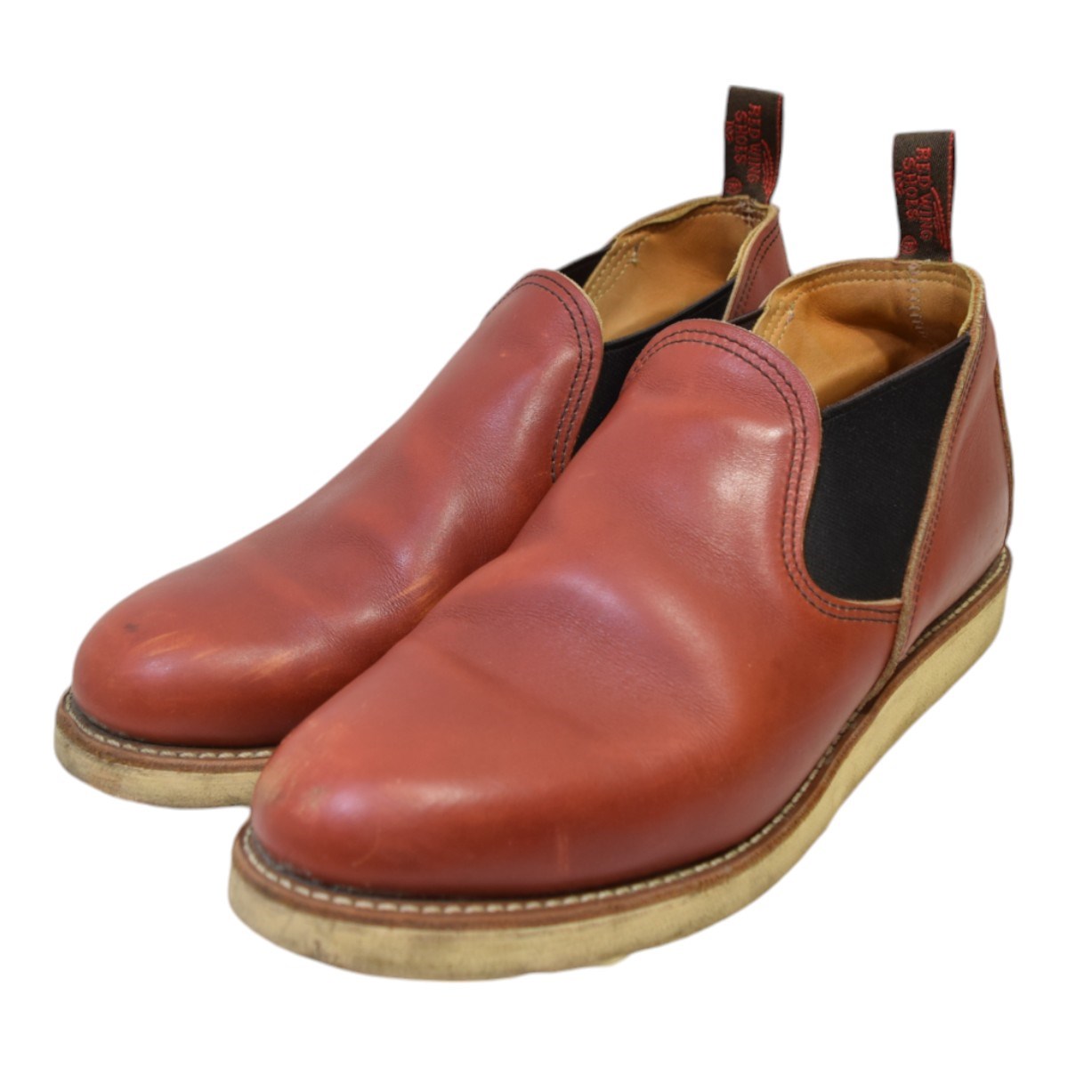 【楽天市場】【中古】RED WING ROMEO ロメオ サイドゴアブーツ 廃盤 8145 ブラウン サイズ：US 11 【111124 ...
