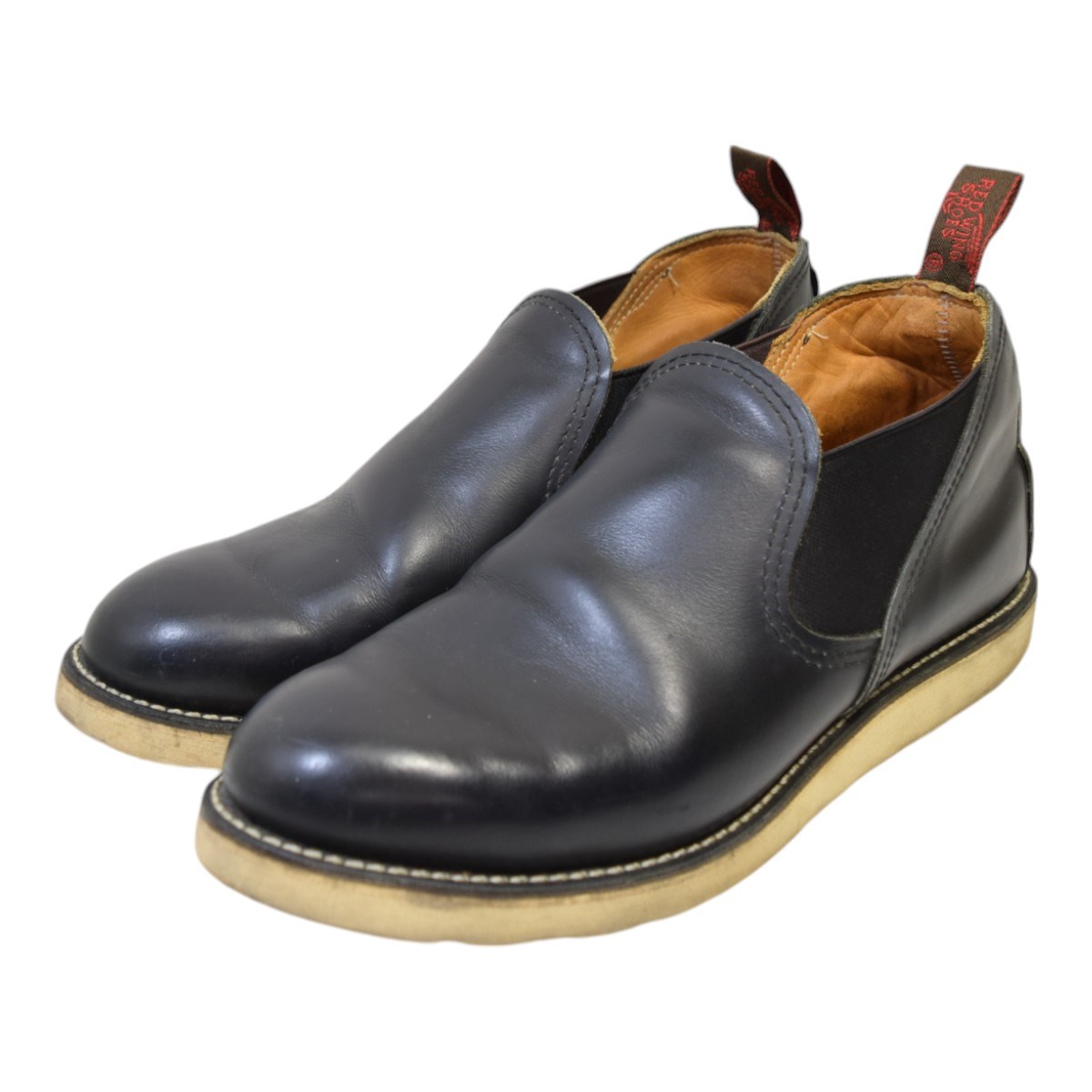【楽天市場】【中古】RED WING ROMEO ロメオ サイドゴアブーツ 廃盤 8142 ブラック サイズ：US 11 【111124 ...