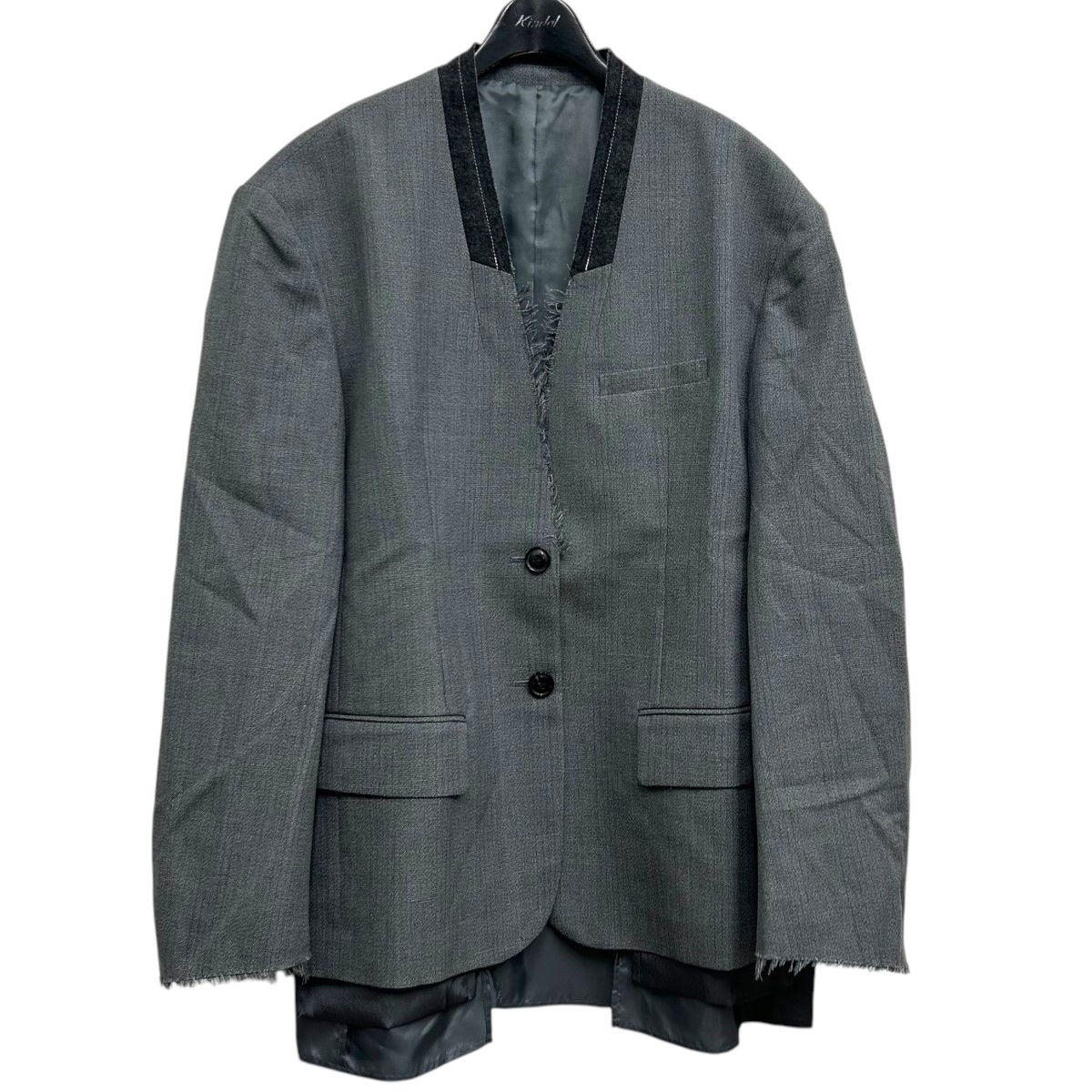 【楽天市場】【中古】IRENE Shadow Plaid Jacket シャドウプレイドテーラードジャケット グレー サイズ：36 ...