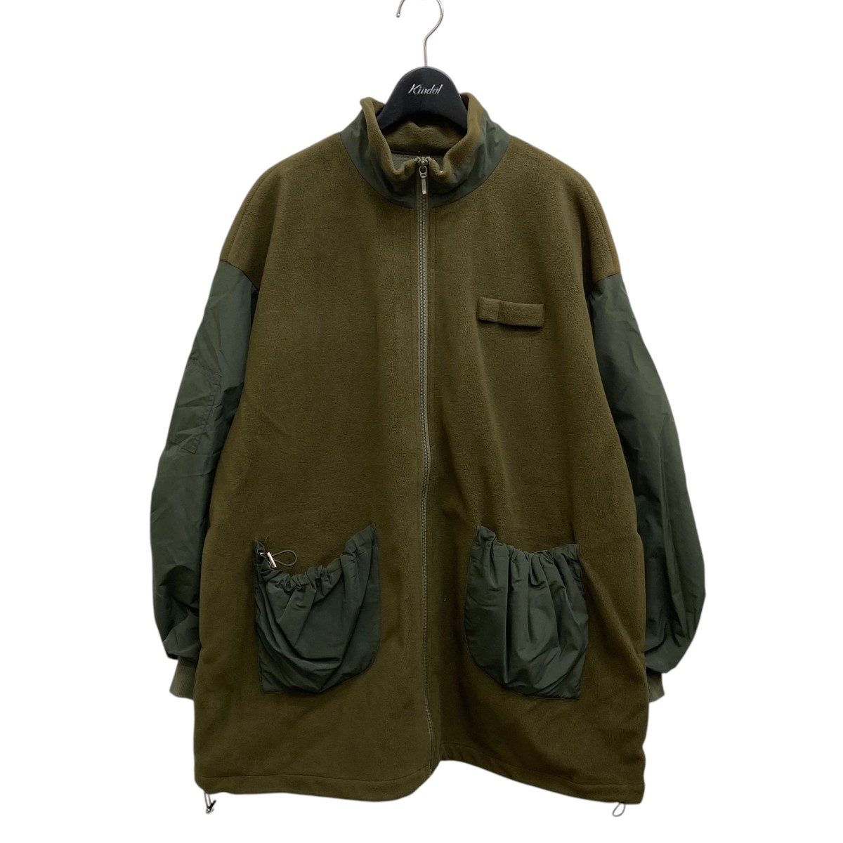 【楽天市場】【中古】AMERI23AW FLEECE BONDING ZIP BLOUSON ジップブルゾン 01320690410 グリーン サイズ：F【価格見直し】：ブランド古着のカインドオル