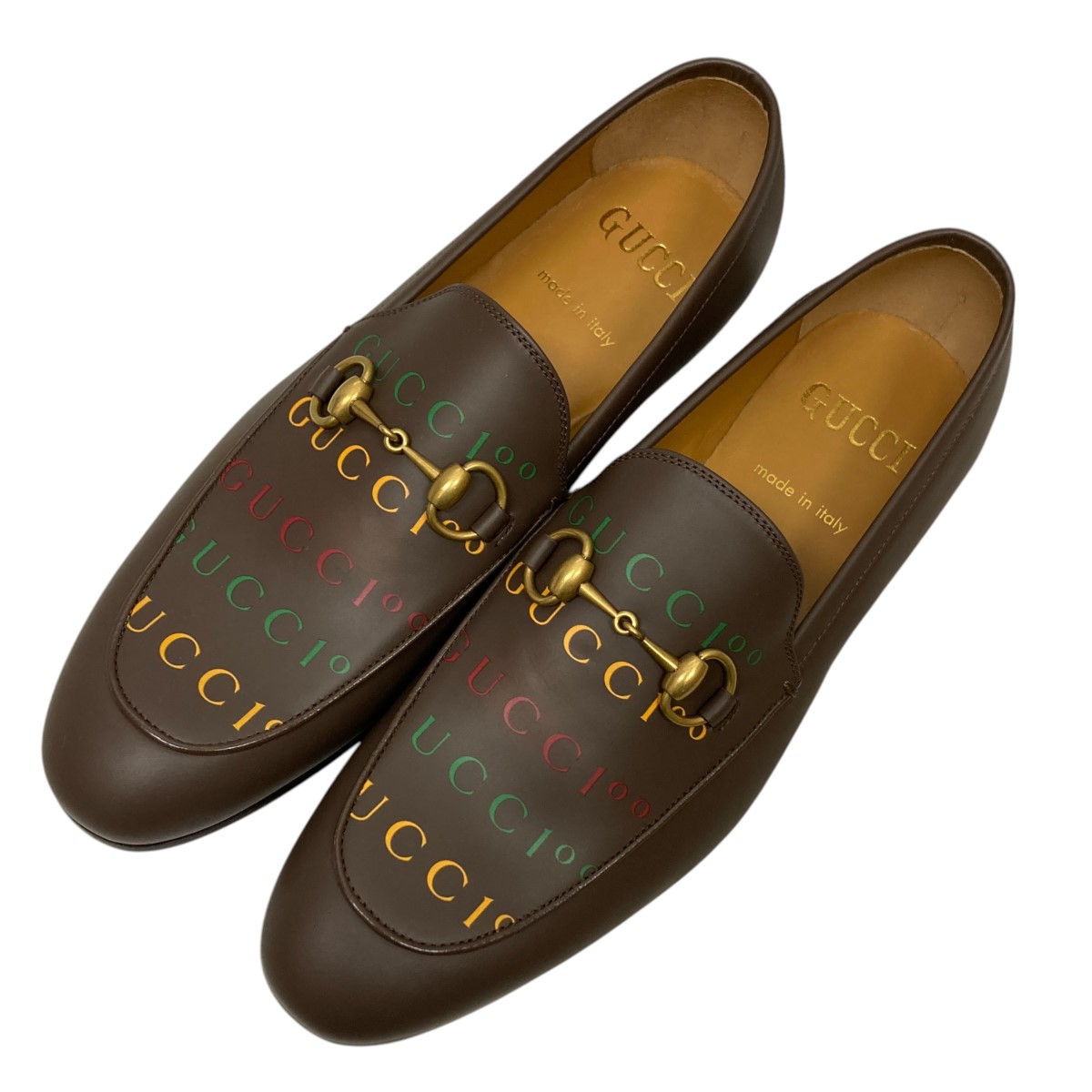 【楽天市場】【中古】GUCCI 100周年記念ビットローファー ブラウン サイズ：8 【120225】（グッチ）：ブランド古着のカインドオル