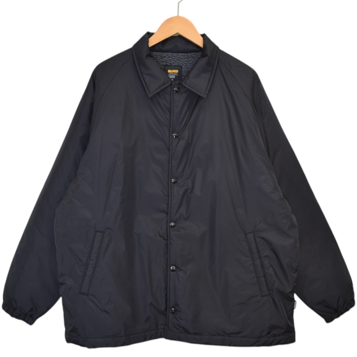 【楽天市場】【中古】BLUCO WORK GARMENT NYLON COACH JACKET BOA LINING 裏ボアコーチジャケット 147-31-020 ブラック サイズ：XL ...