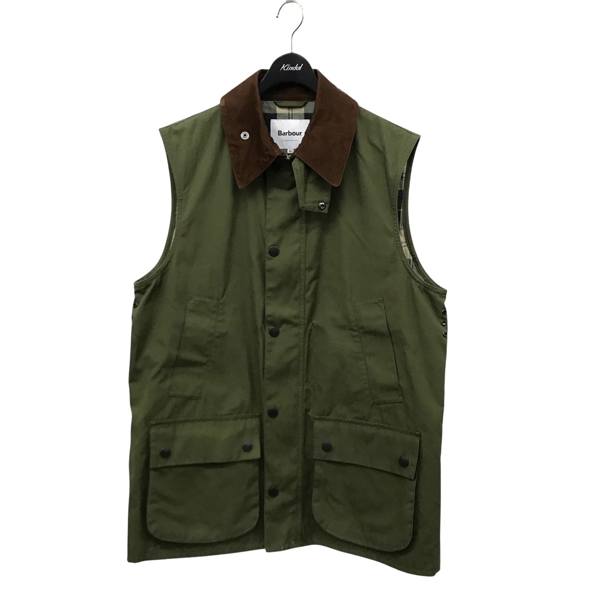 【楽天市場】【中古】Barbour ベスト 2001183 カーキ サイズ：40 【270225】（バーブァー）：ブランド古着のカインドオル